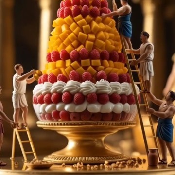 🍇 The Emperor’s Sweet Feast – A Dessert Fit for Royalty!🍯#foodyvibs12 # ...
