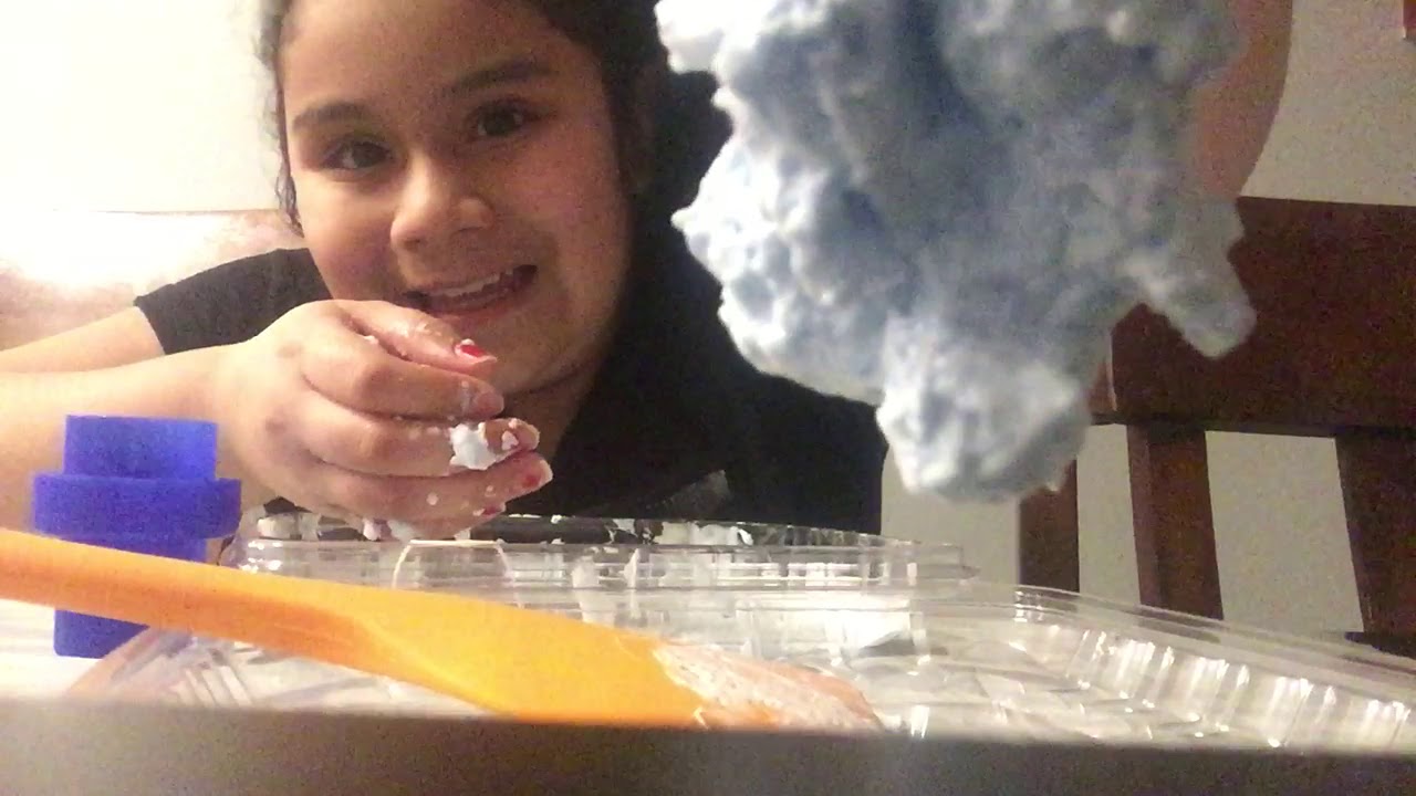 FIRST VIDEO EVER | making slime - YouTube