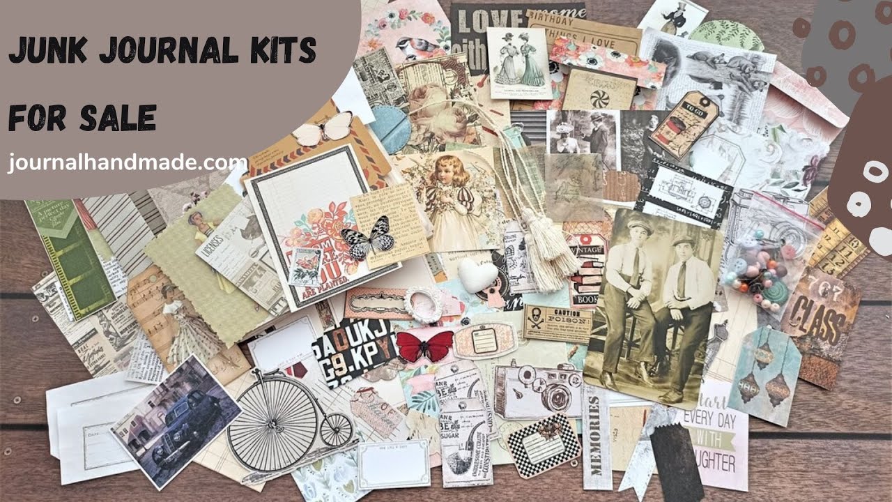 Junk journal supplies Junk kits for sale DIY junk set Papercraft ...