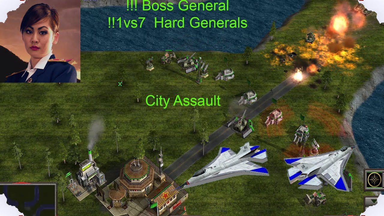 Boss General 1 vs 7 Hard Generals. (City Assault) - YouTube