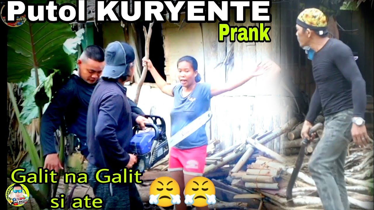 CHAINSAW PRANK" PUTOL Ng KURYENTE. sobrang gulat Nila ate - YouTube