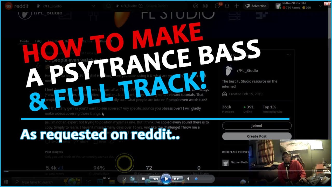 How To Make A Psytrance Bass & Track | As Requested on Reddit! - YouTube