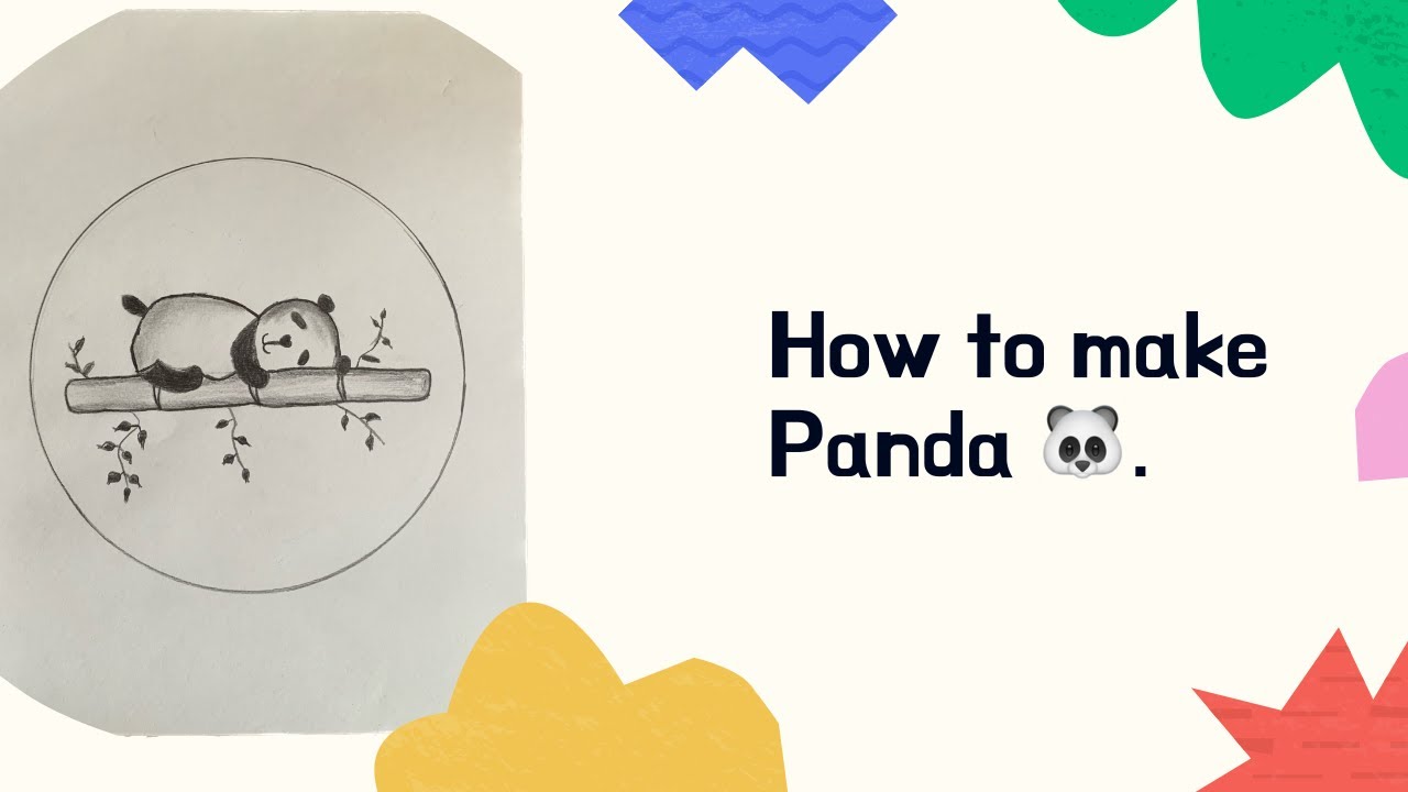 How to make panda 🐼 || step by step || pencil drawing || Easy for ...