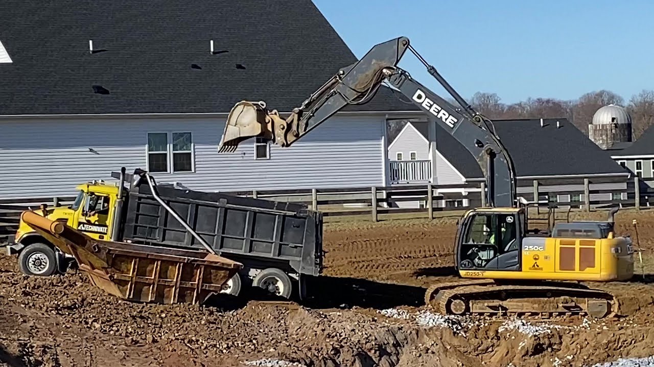 Construction vehicles for kids and adults to watch excavator dump truck ...