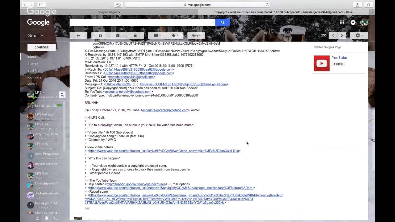 YouTube CopyRight Claim Rant ._. - YouTube