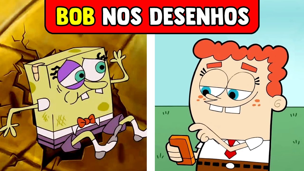 46 APARIÇÕES DO BOB ESPONJA EM OUTROS DESENHOS - YouTube