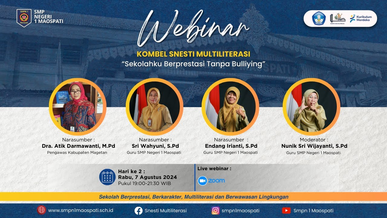 Webinar kombel SNESTI MULTILITERASI : “Sekolahku Berprestasi Tanpa ...