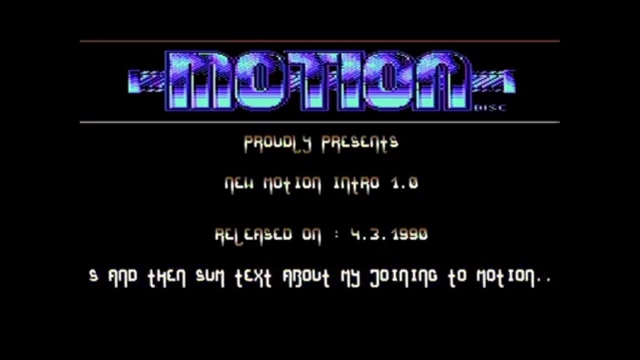 Commodore 64 demo: Motion - New Intro 1.0 (1990) - YouTube Music