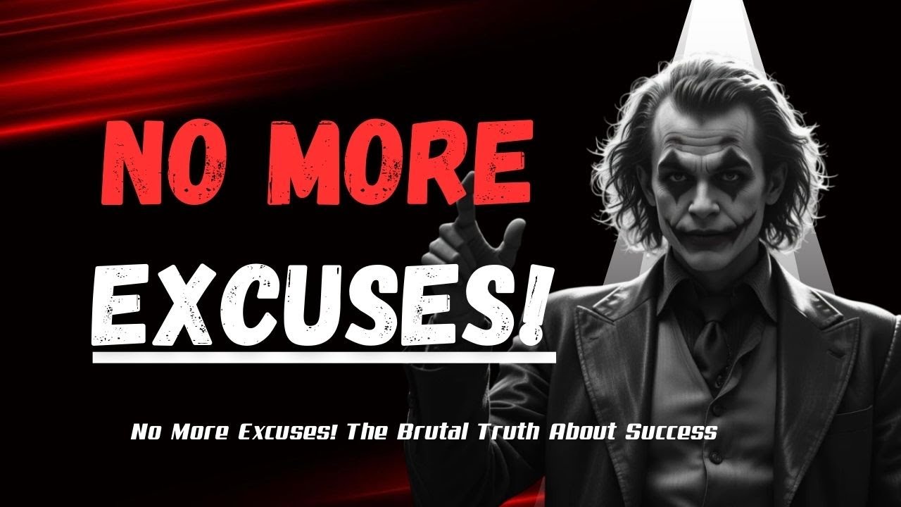 No More Excuses: The Brutal Truth About Success & Hard Work #motivation ...