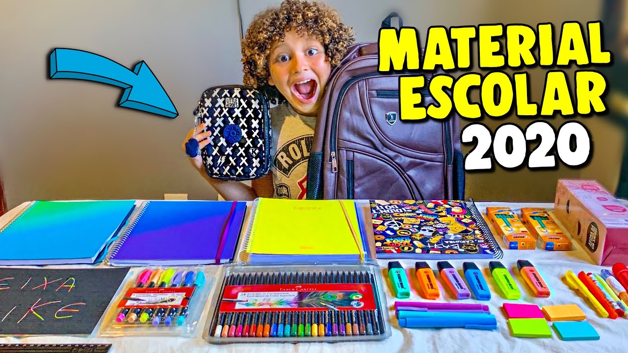 MEU MATERIAL ESCOLAR 2020! - Isaac do VINE - YouTube