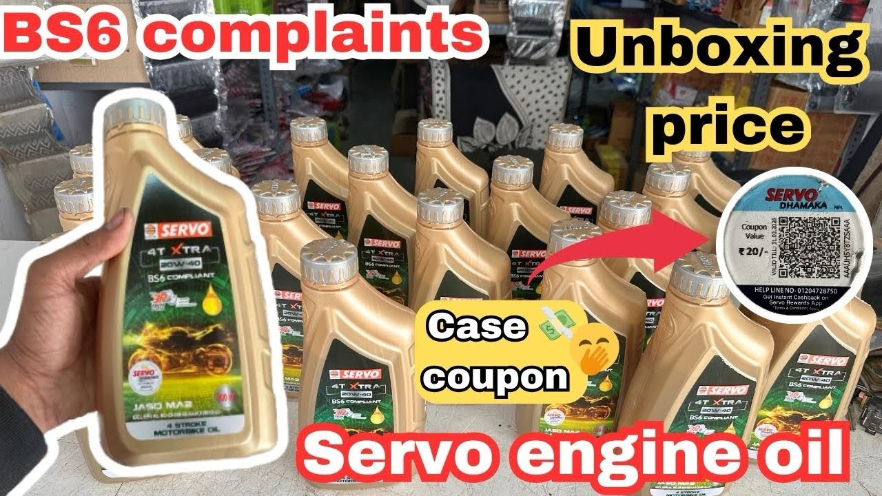 Servo Bs6 Bike Engine oil Unboxing With price 🤑🔥🔥 | Bs6 Complete ...