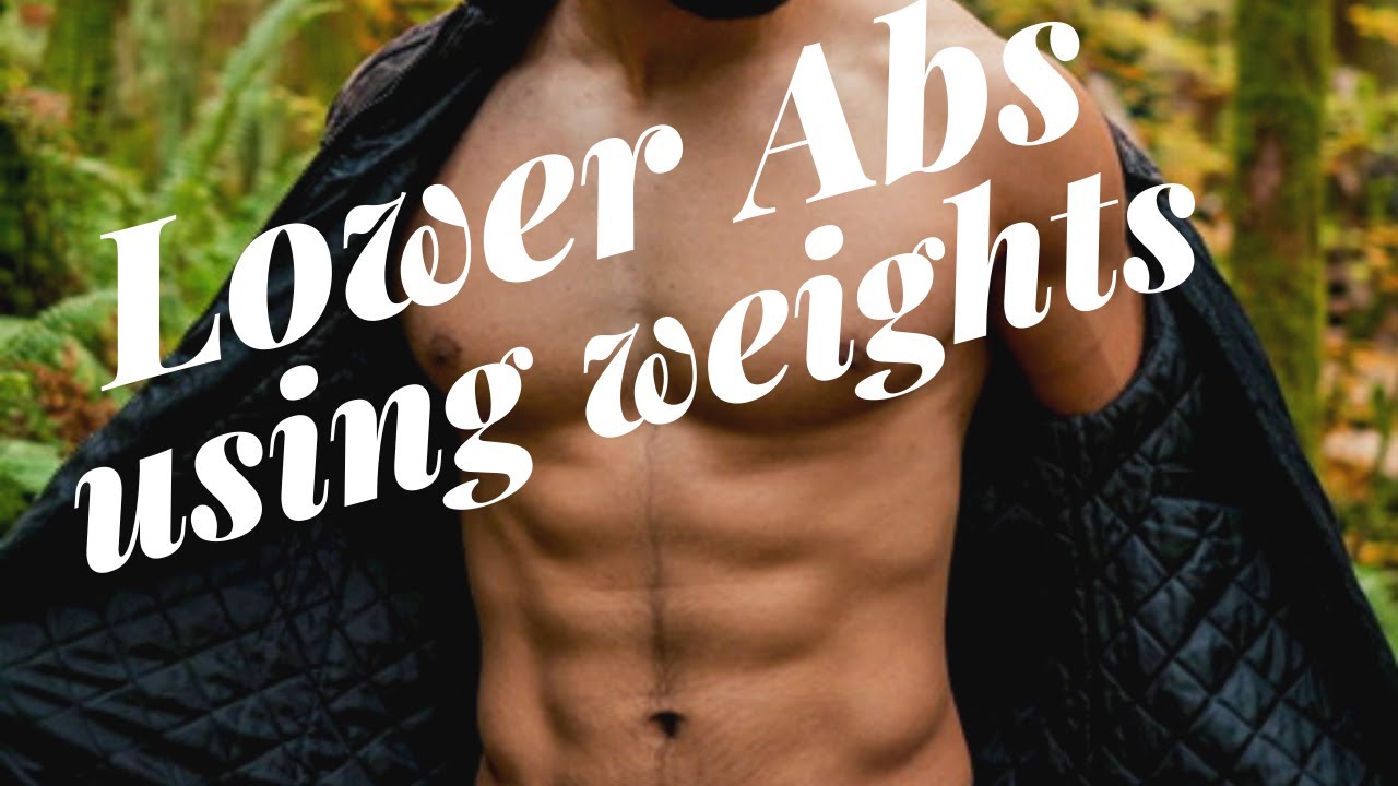 Lower ab exercise 3 - Target lower abs using weights - Weighted Leg ...