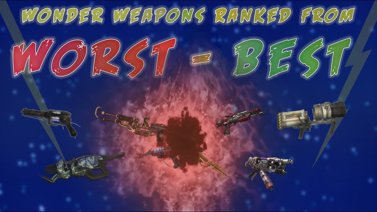 EVERY ZOMBIES WONDER WEAPON RANKED FROM WORST TO BEST (Call of Duty ...