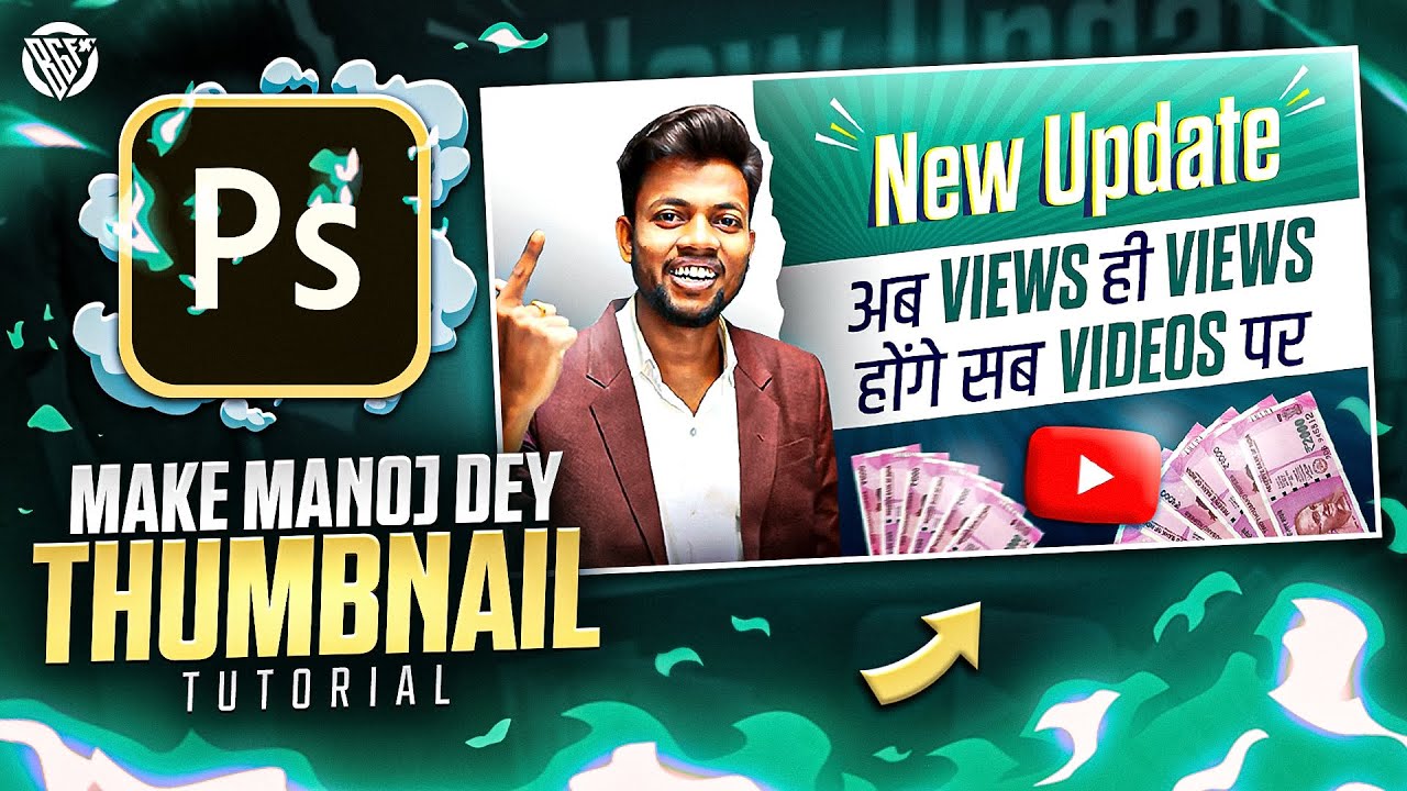 How To Make Thumbnail Like Manoj Dey | Photoshop Tutorial | Urdu/Hindi ...