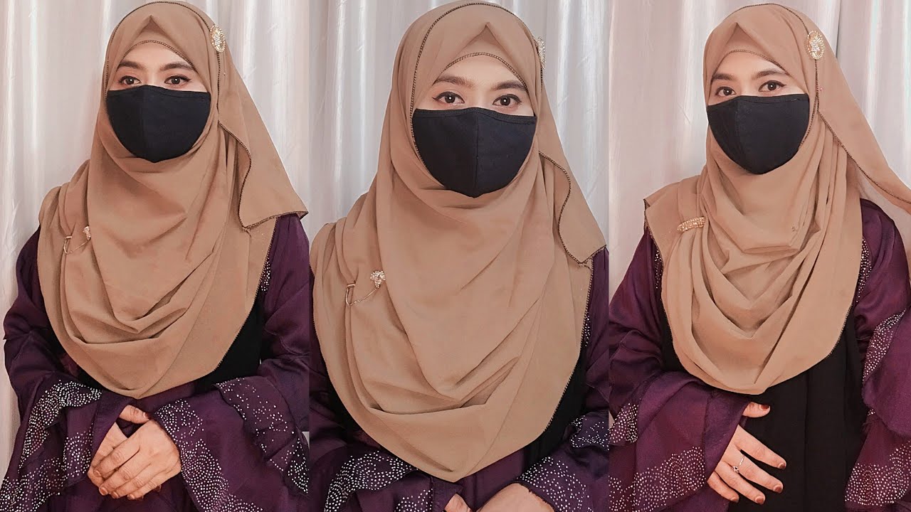 Simple Full Coverage Hijab 🥰 Styles For School College | Everyday Quick ...