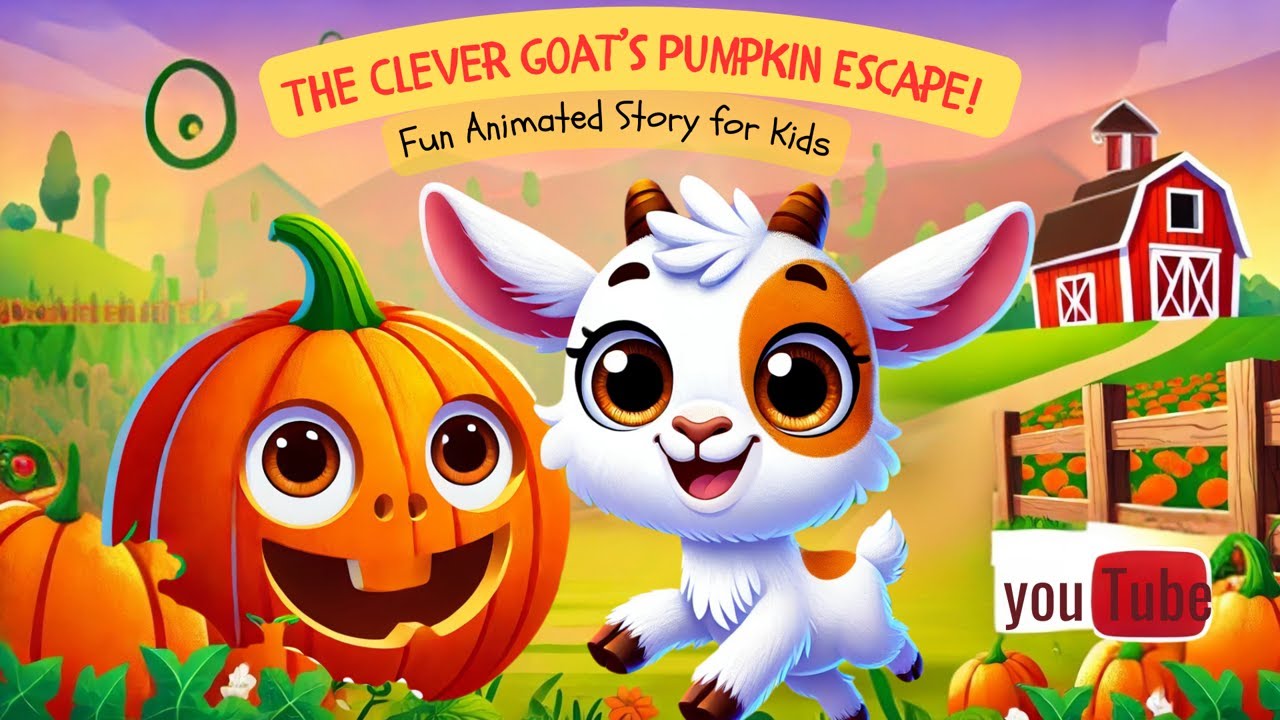 "The Clever Goat’s Pumpkin Escape! 🐐🎃 | Fun Animated Story for Kids ...