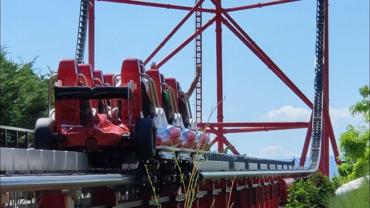 RED FORCE Off Ride Footage - Ferrari Land - PortAventura World - YouTube