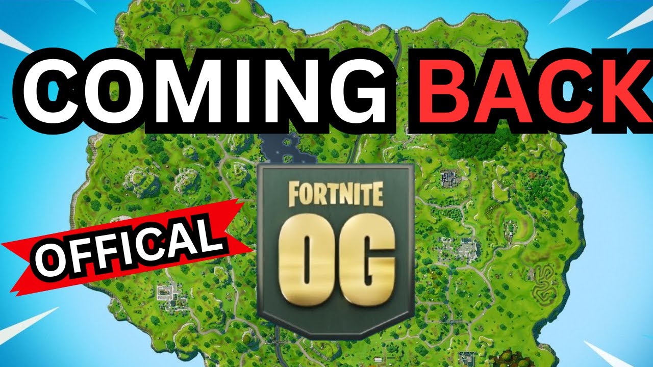 New Fortnite OG Official Chapter 1 Season 1 map is Coming back! - YouTube