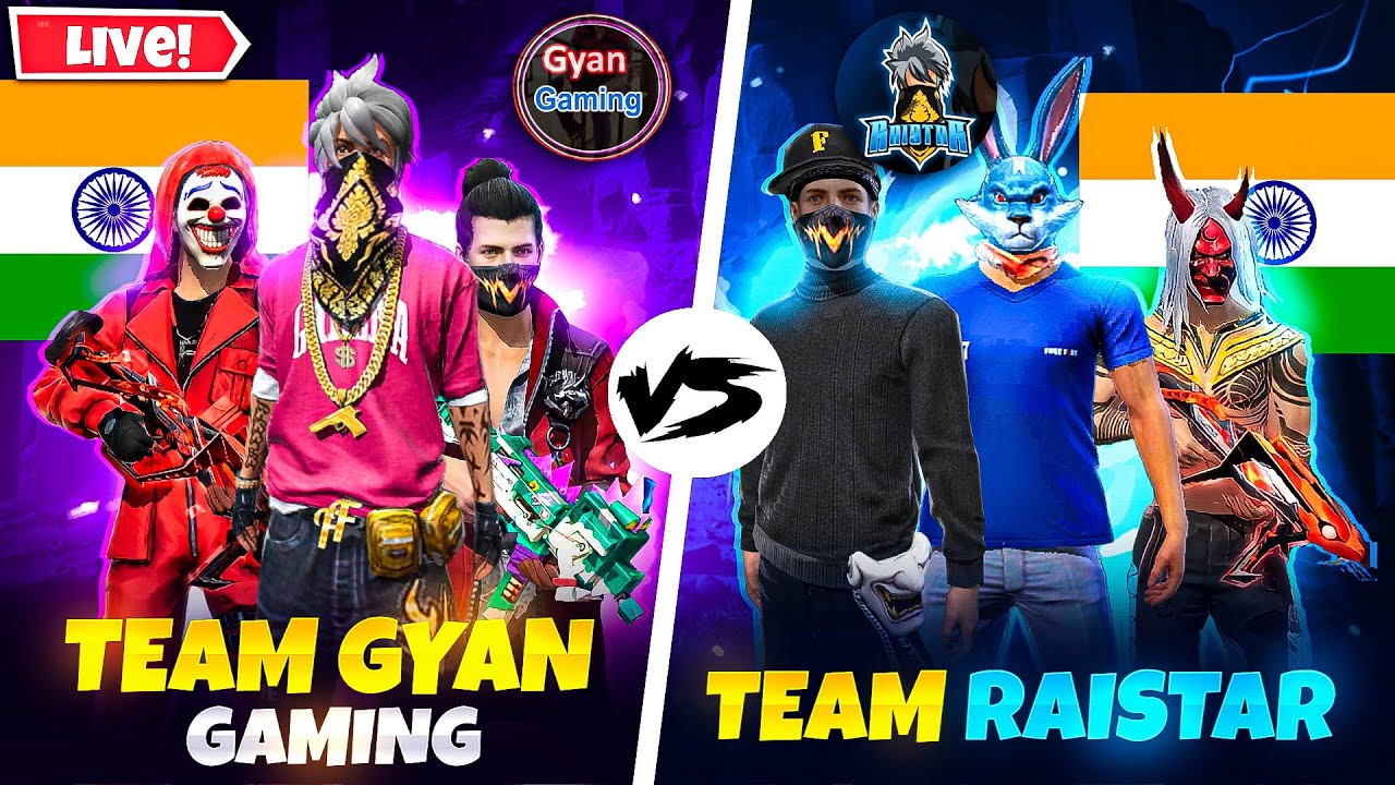 TEAM GYAN GAMING VS TEAM RAISTAR CUSTOM #raistar #gyangaming # ...