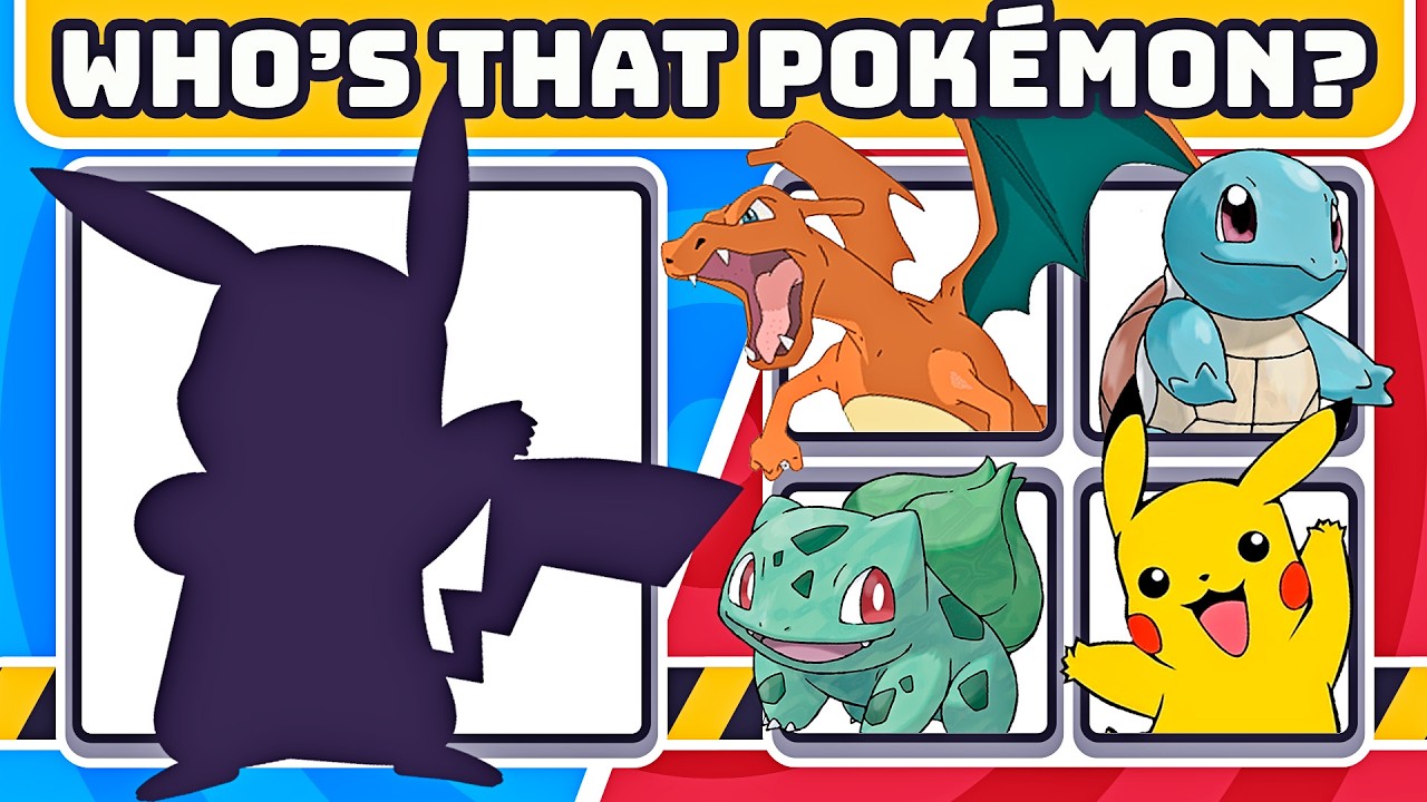 🔥⚡🍃 GUESS THE POKÉMON BY THE SILHOUETTE | WHO'S THAT POKÉMON? | 🤖 # ...