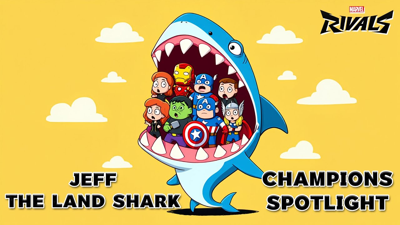 Marvel Rivals Jeff Spotlight — Joyful Splash, Aqua Burst, Hide & Seek ...