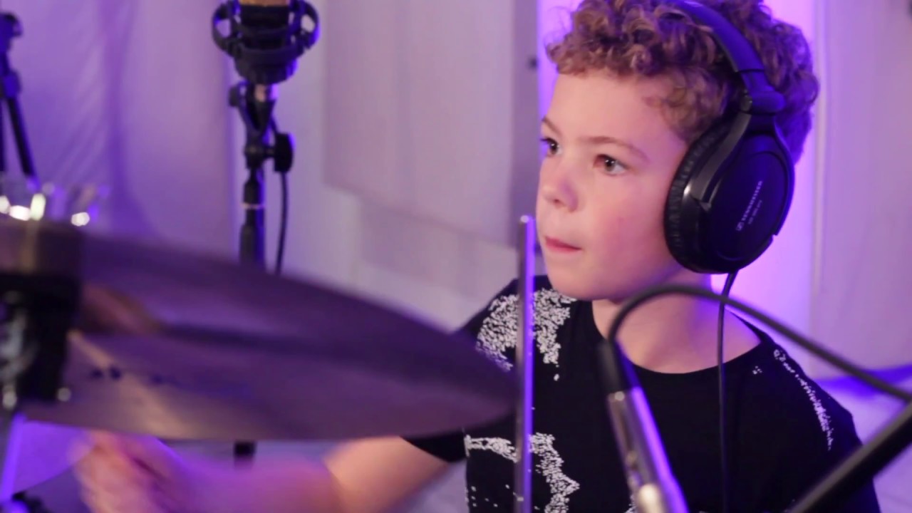 Hypersonic by Jack Manders (age 8) kid drummer - YouTube
