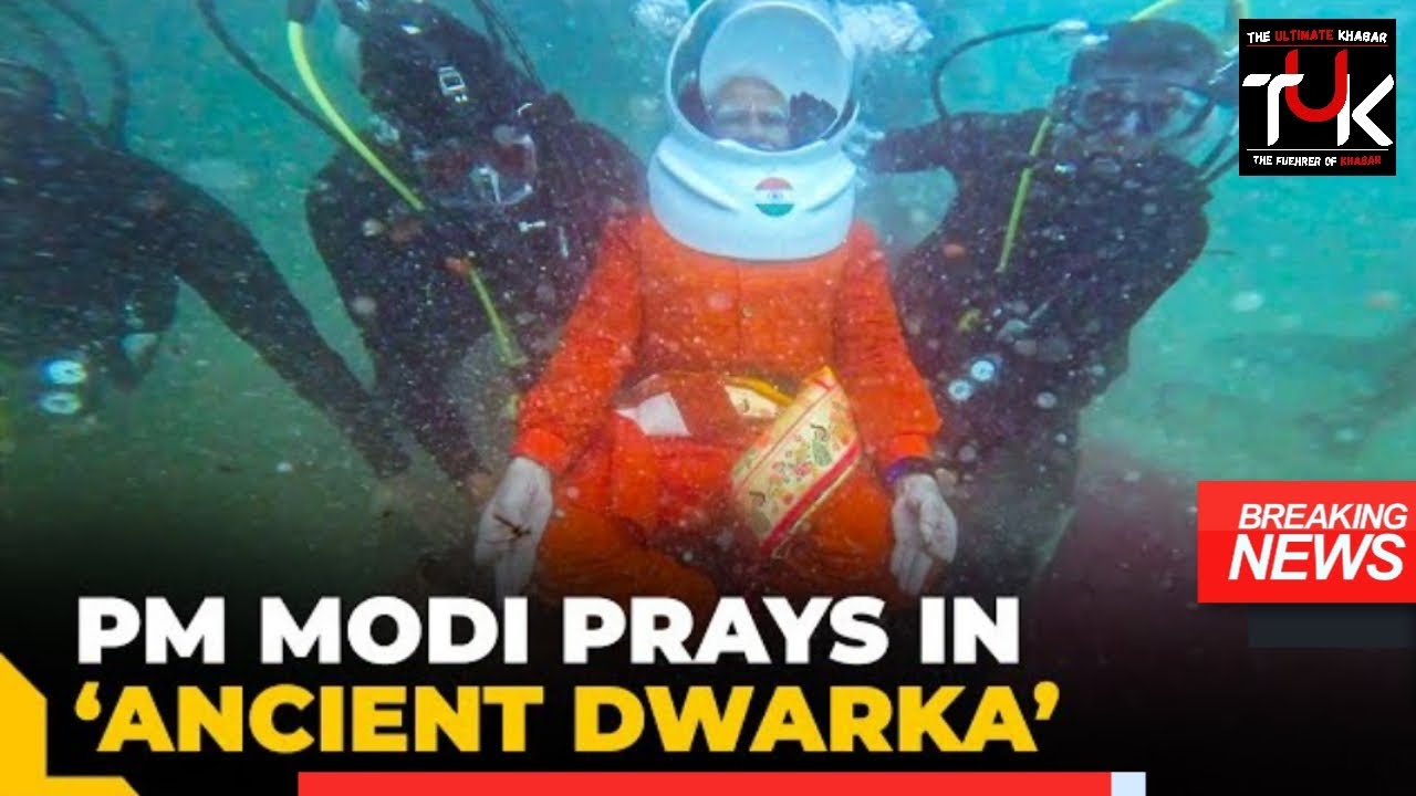 PM Modi dives in Arabian Sea for Dwarka Darshan, performs puja, sits in ...