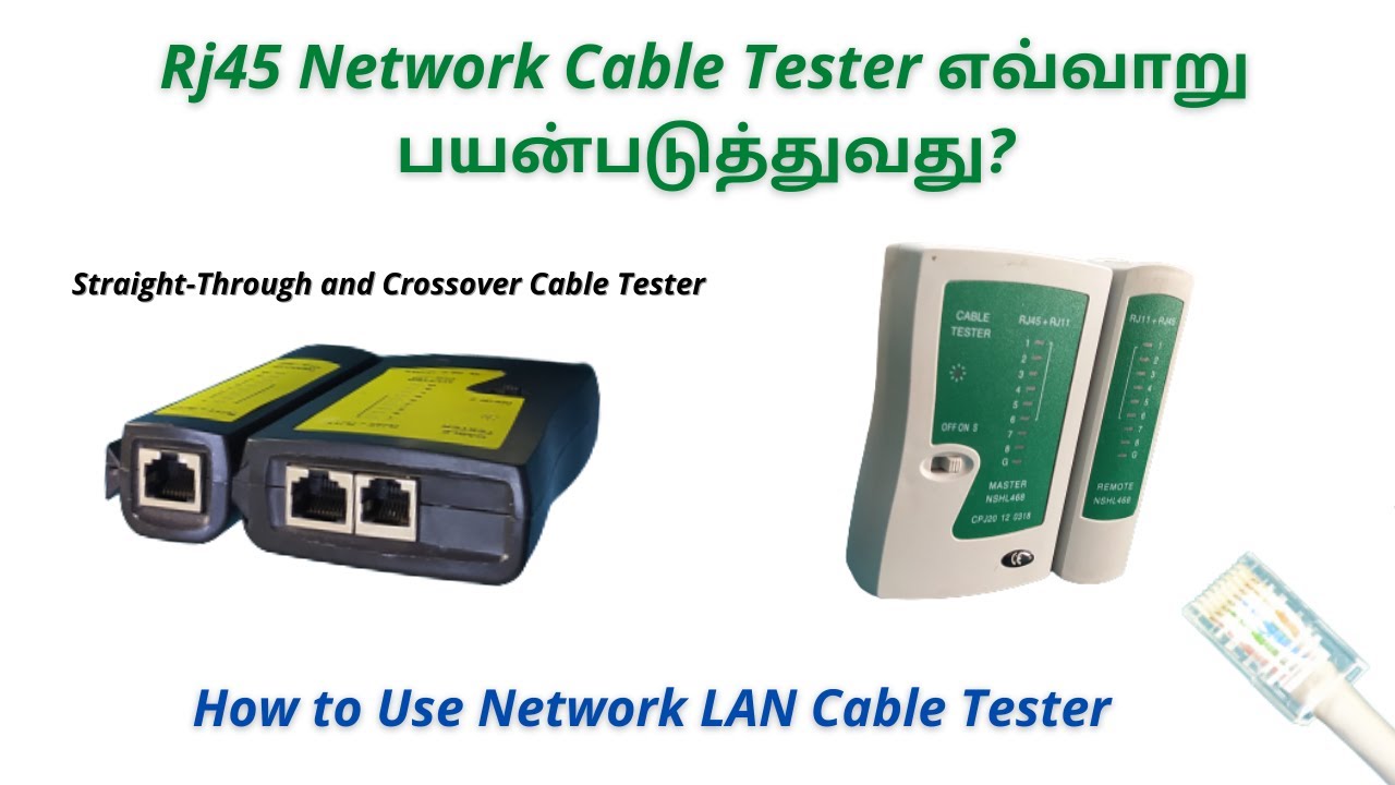 How to Network LAN Cable Tester for RJ45 and RJ11 - YouTube