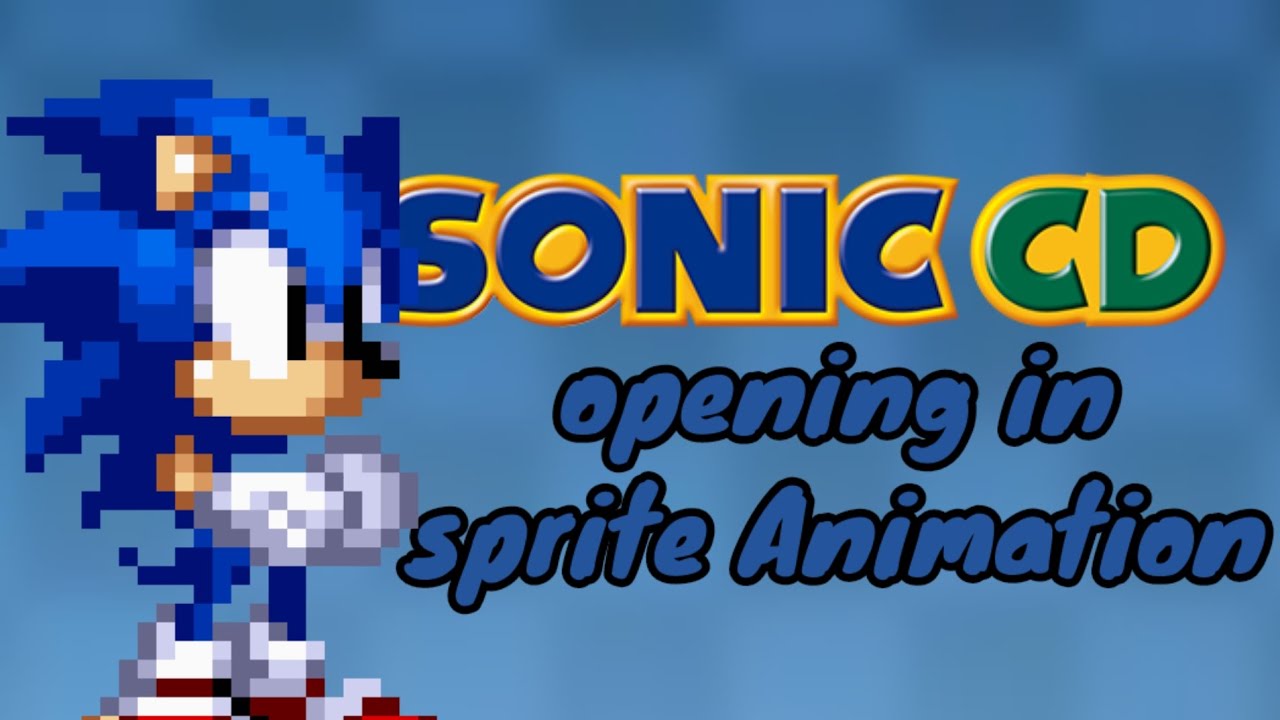 Sonic Cd Opening In Sprite Animation - YouTube