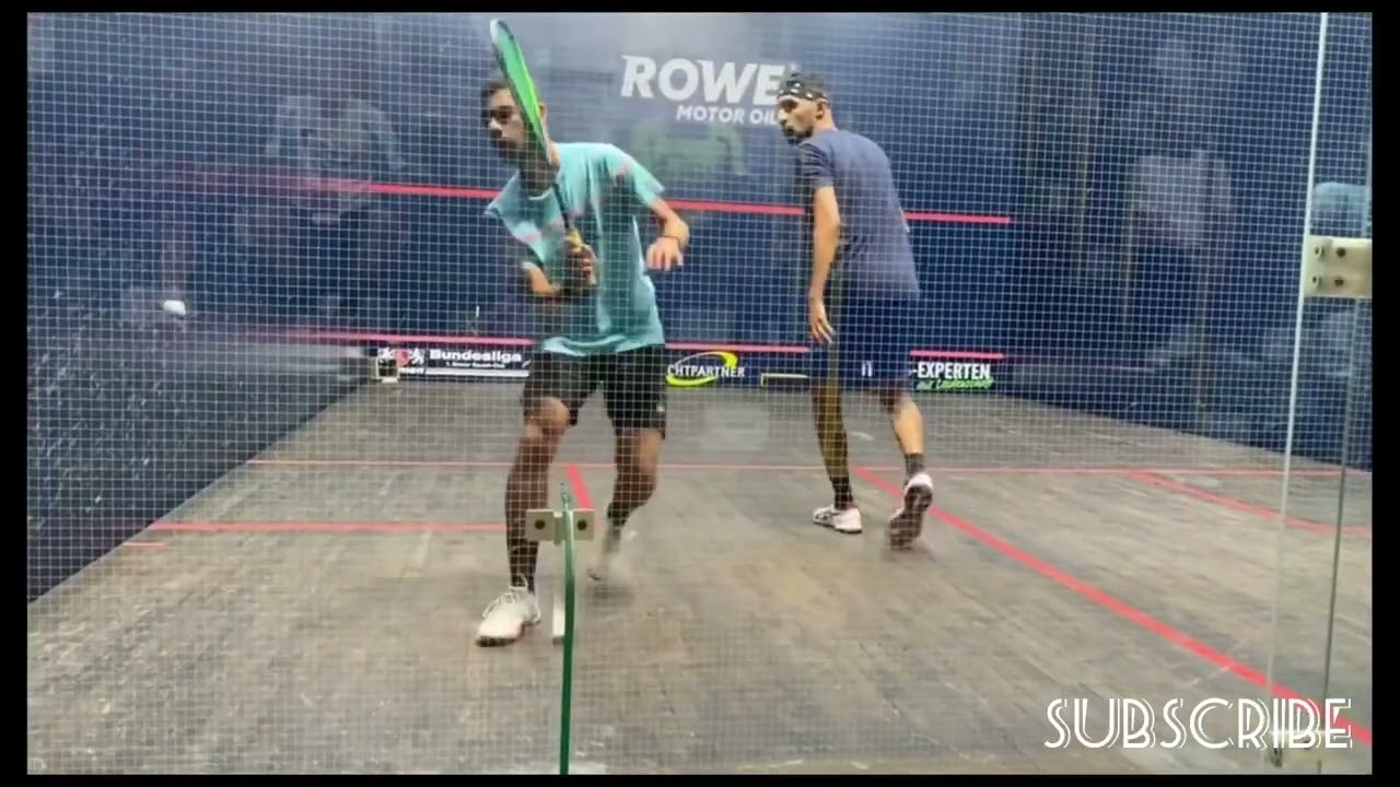 SQUASH MATCH BETWEEN TWO PROFESSIONAL SQUASH PLAYER| - YouTube