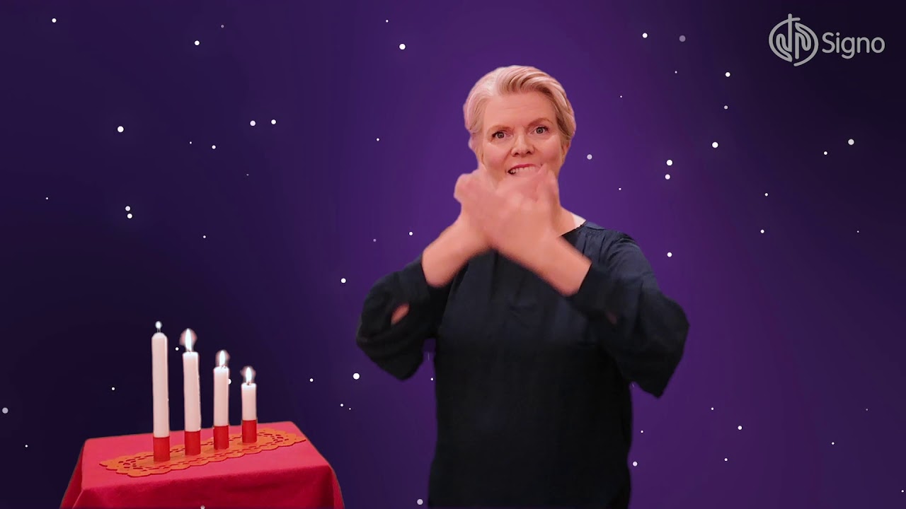 Tegnspråkversjon av "Så tenner vi et lys i kveld" av Inger Hagerup - YouTube