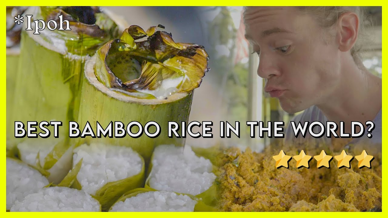 #12: BAMBOO RICE! (Lemang) Malaysian Chef Makes STREET FOOD On An Open ...