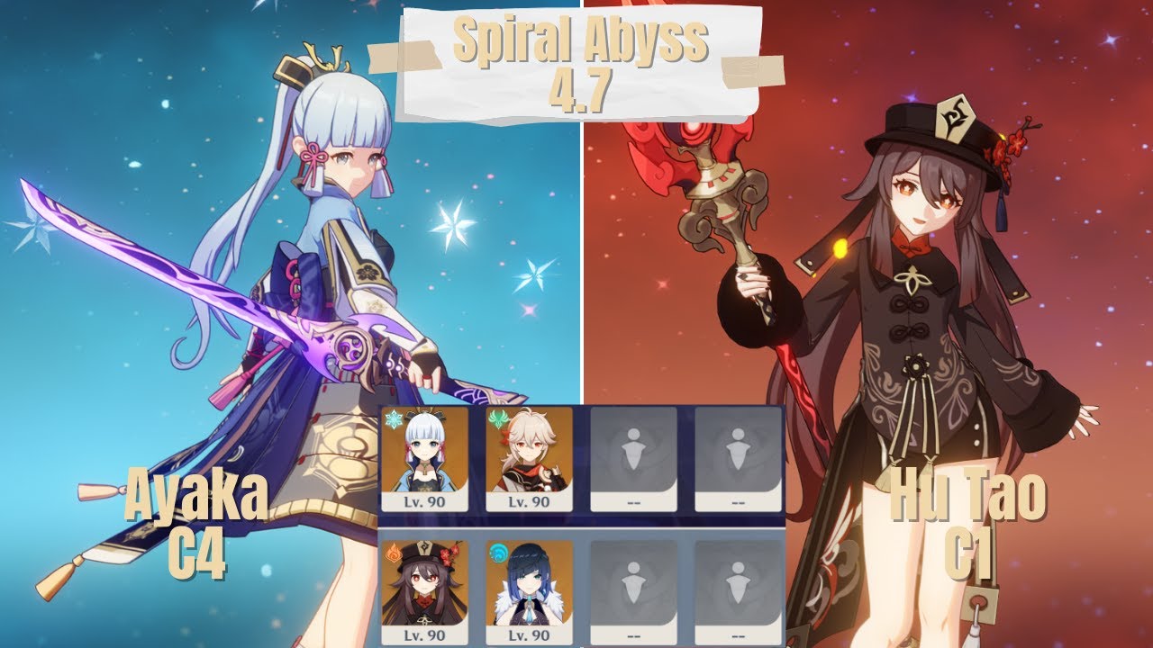 C4 Ayaka & C1 Hutao Duo Spiral Abyss 4.7 - YouTube