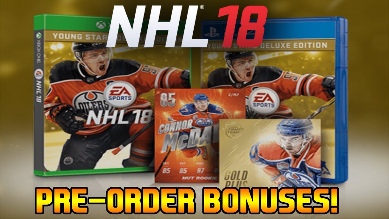 NHL 18 PRE-ORDER BONUSES | NEW LOOK HUT CARDS & PACKS! - YouTube