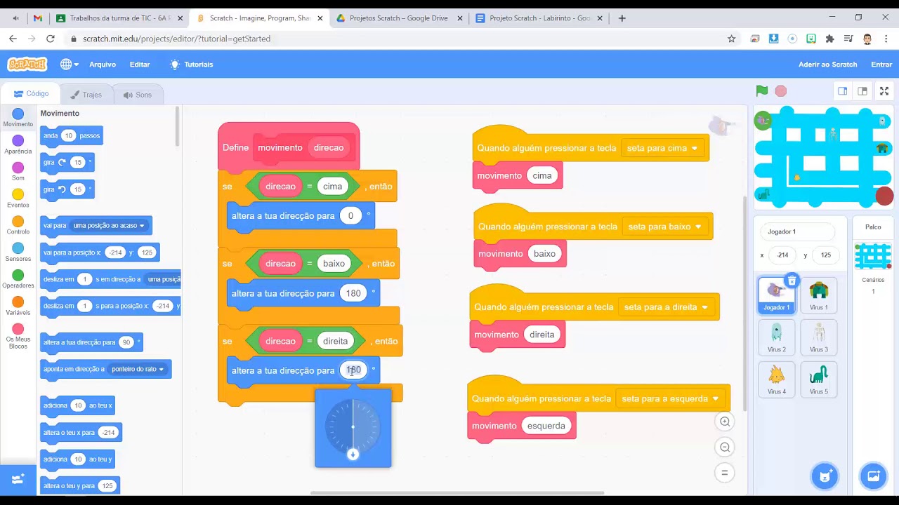 Labirinto Scratch - Partes 3-4-5 - YouTube