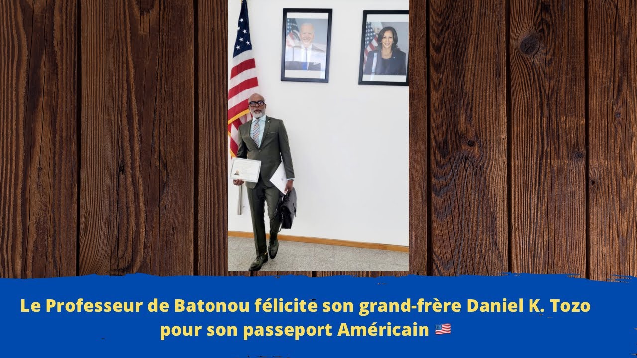 Le Professeur de Batonou félicite son grand-frère Daniel K. Tozo pour ...