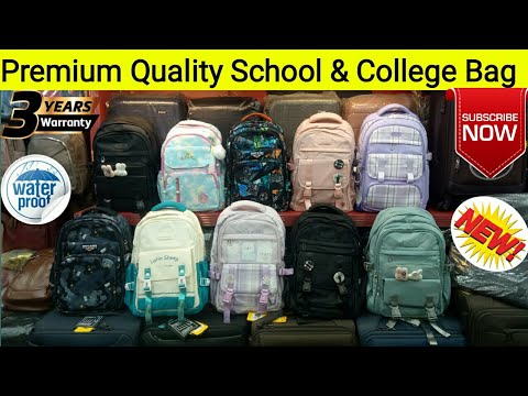 School & College Backpack New Collection Waterproof |2024,Price in Bangladesh - YouTube