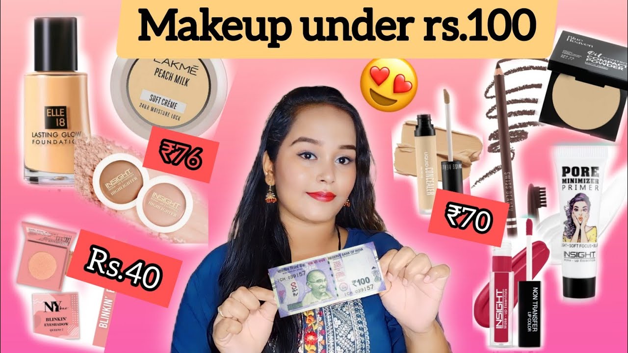 OMG🤯 Under rs.100 full face of makeup 🤩 |*Best* products|Trying ...