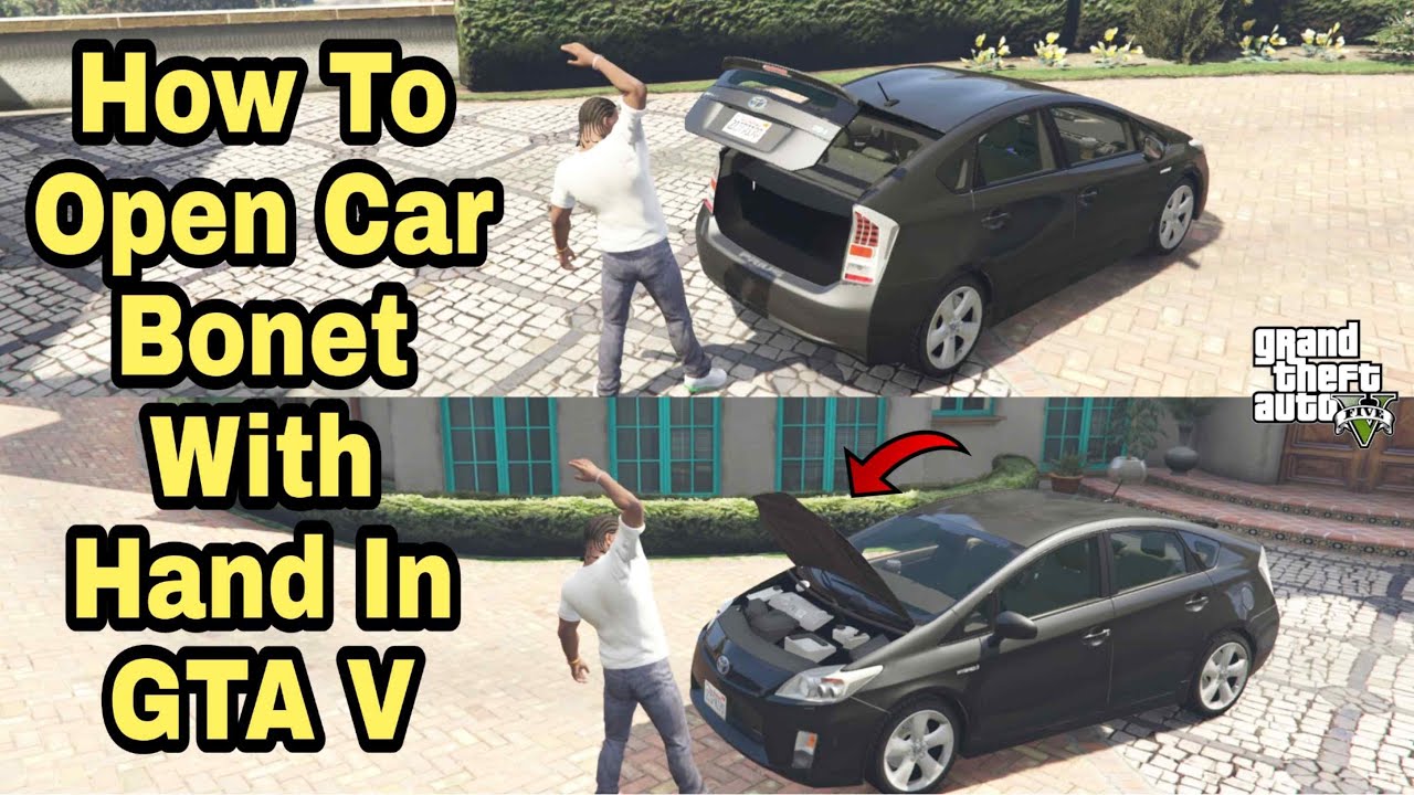 How To Open Car Bonnet With Hand Mod In GTA V Pc (In Urdu /Hindi ...