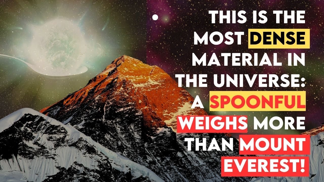 The Most Dense Thing in the Universe: A spoonful of this weighs as much ...