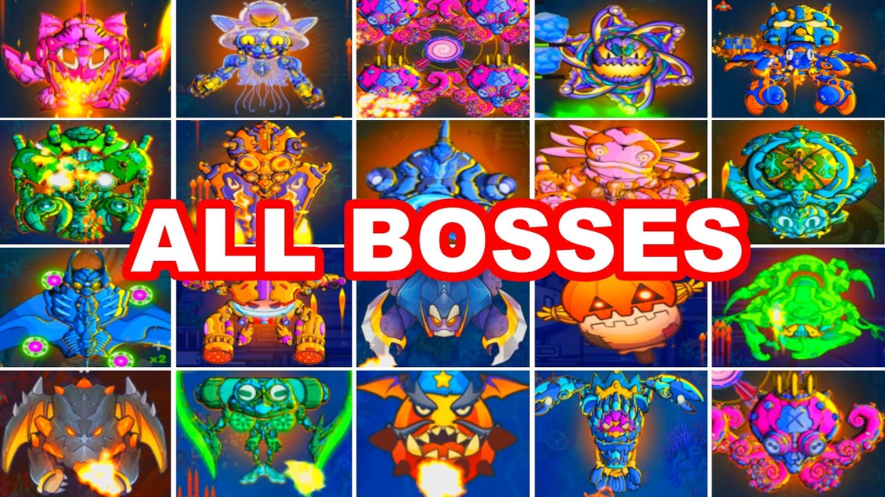 Atlantis: Alien Space Shooter - All Bosses | Beating ALL BOSSES - YouTube