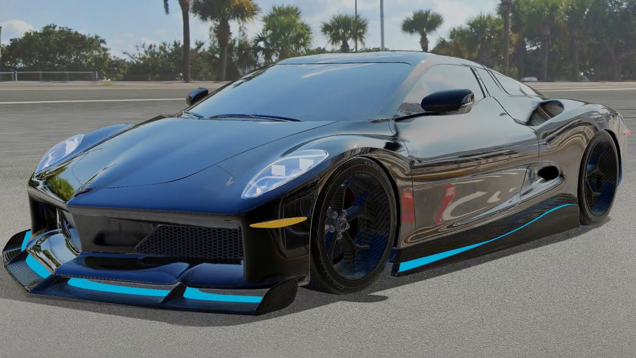 C8 Z06 Corvette LT6 WideBody VARIANT 19.0 - Active Aero Parts INSTALLED ...