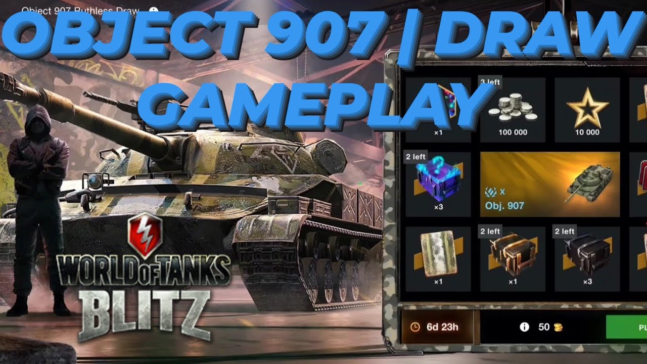 Obj. 907 Draw & Gameplay | WOTB | WOTBLITZ | World Of tanks blitz - YouTube