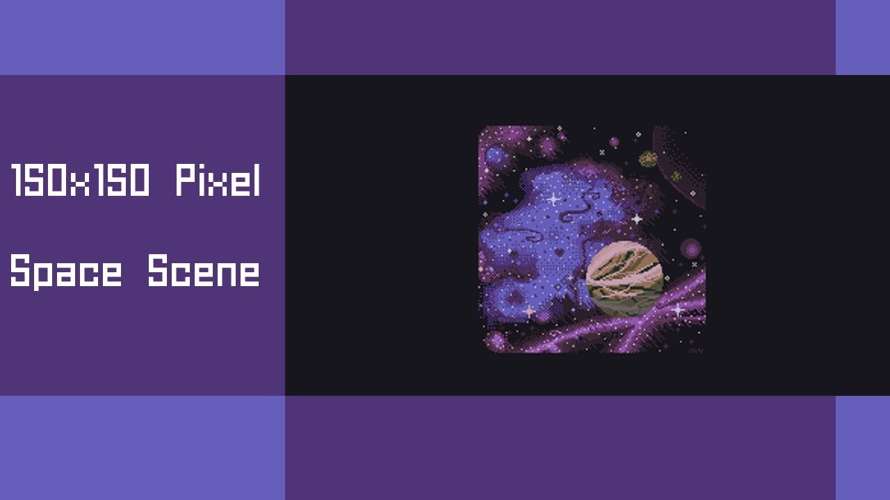 150x150 Pixel Space Art:: Speed Draw - YouTube