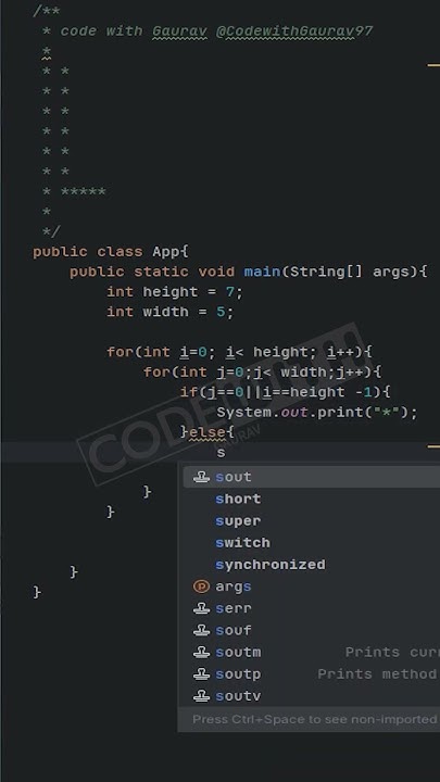 L Character The Ultimate Guide Shorts Java Javatutorial Projects Codingtips Pattern Youtube