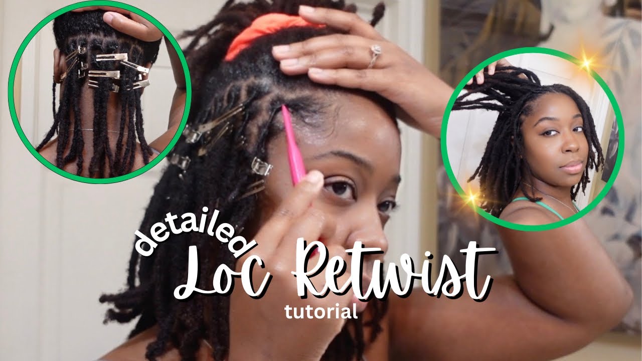 loc retwist tutorial | for beginners | palm roll method - YouTube