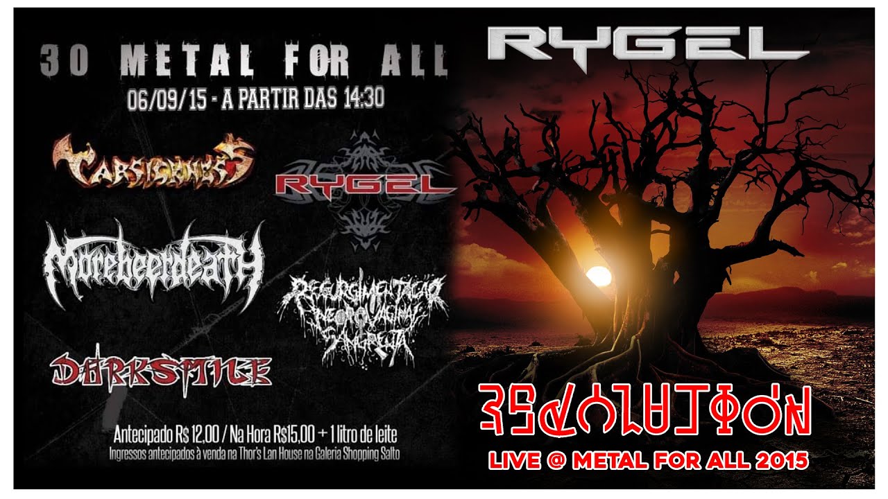 RYGEL • Revolution Tour 2015 | Live @ 30º Metal For All, Salto - SP ...