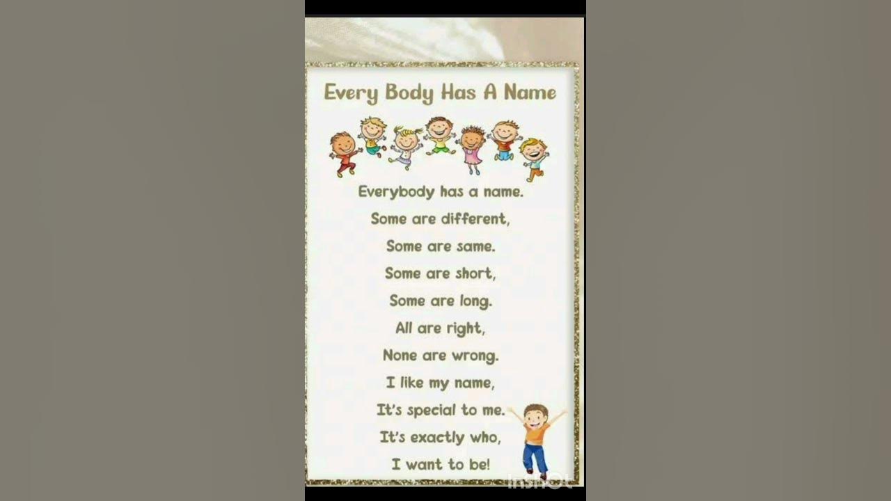 Everybody Has A Name - YouTube