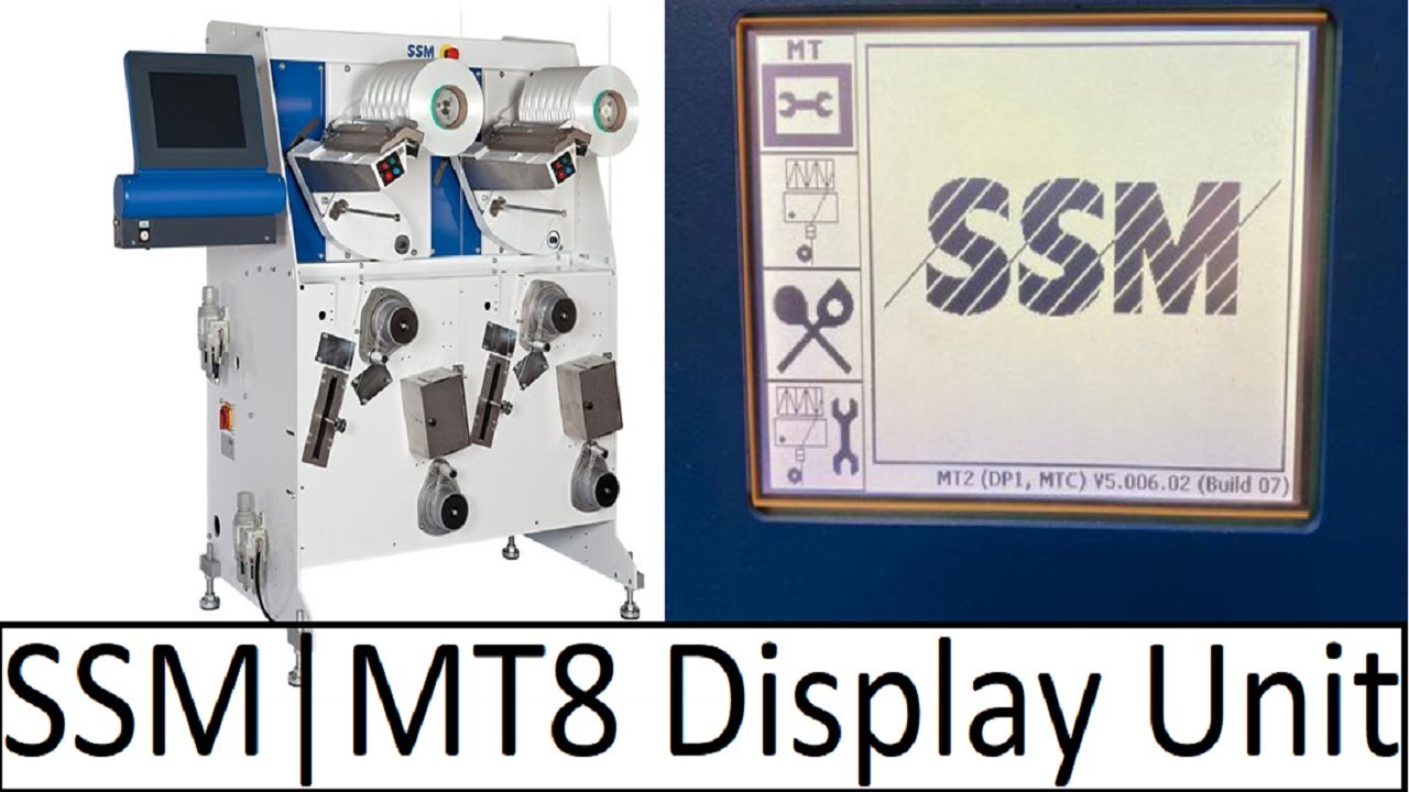 Yarn Winding Machine MT8 Display Unit 15 Complete |SSM Winding Machine ...