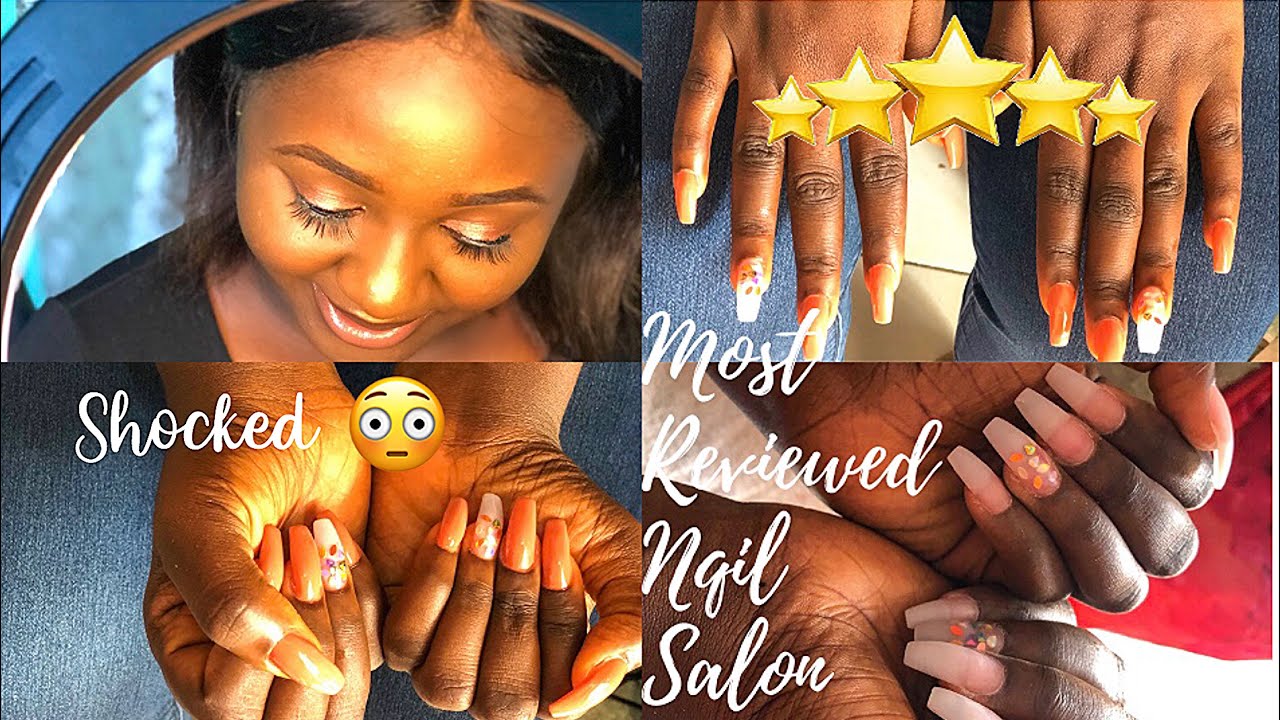 I WENT TO THE BEST REVIEWED NAIL SALON IN MY COUNTRY GHANA - YouTube